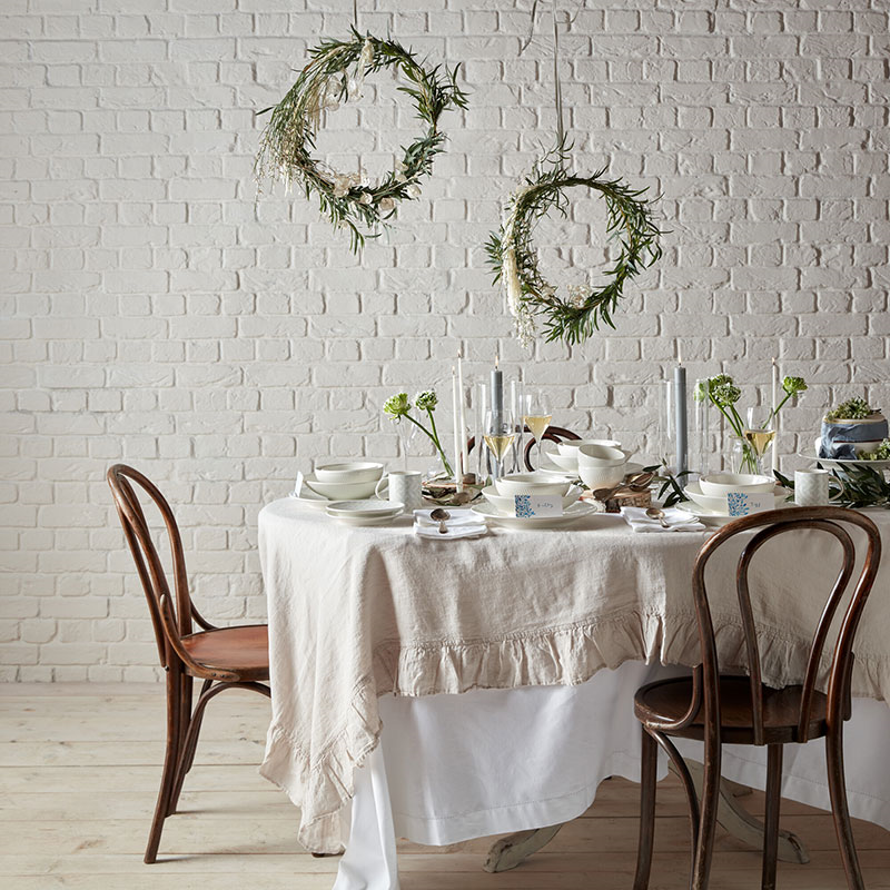 Constance Plate, D17cm, Grey | The Wedding Present Company